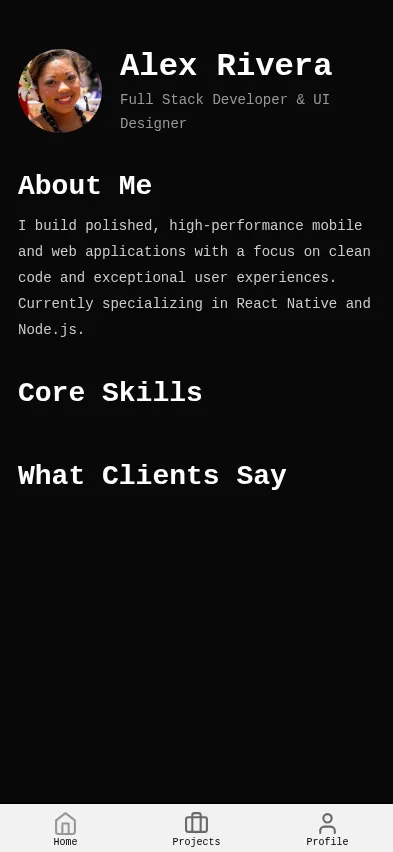 Showcase Portfolio App