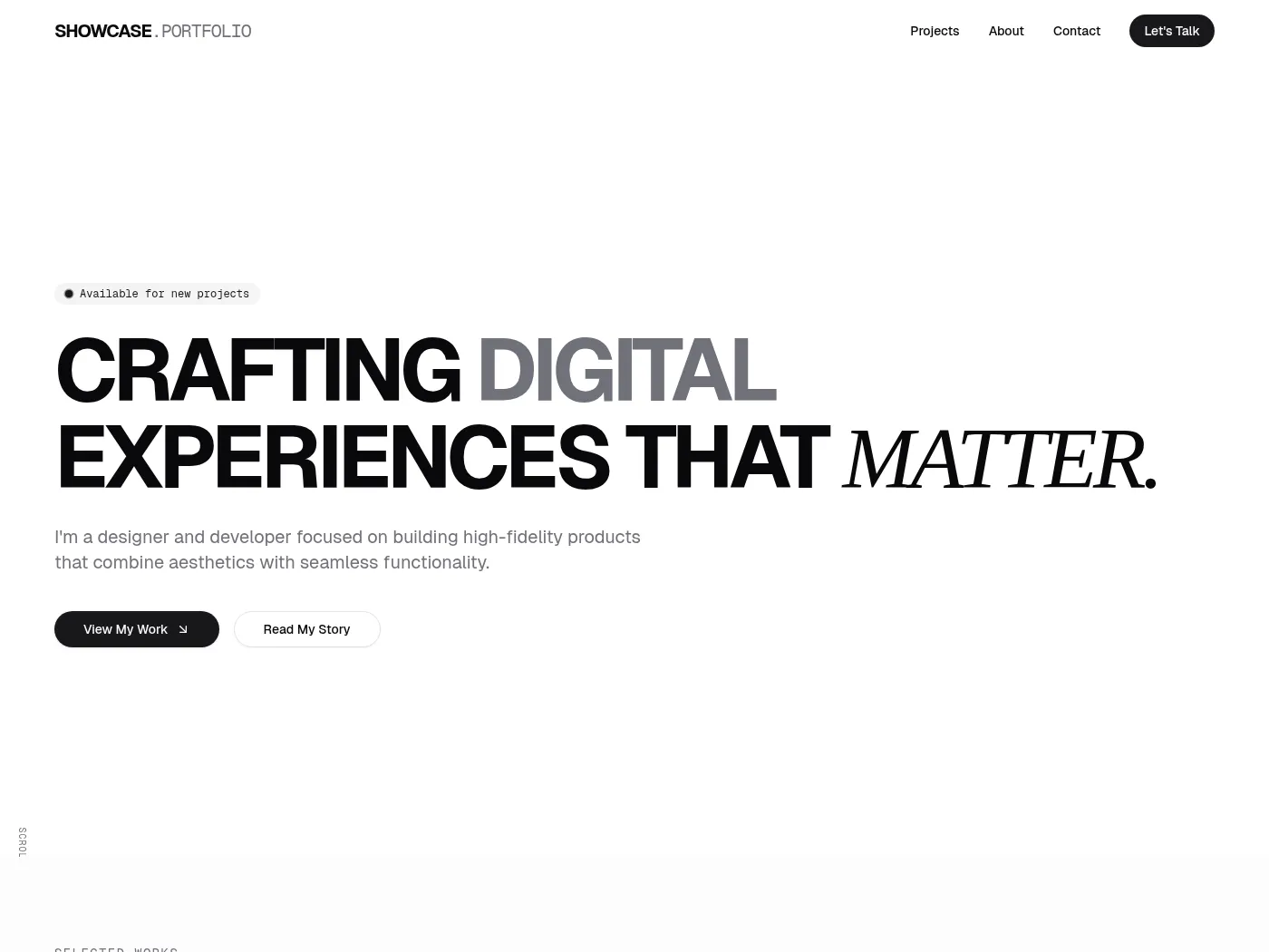 Showcase Portfolio