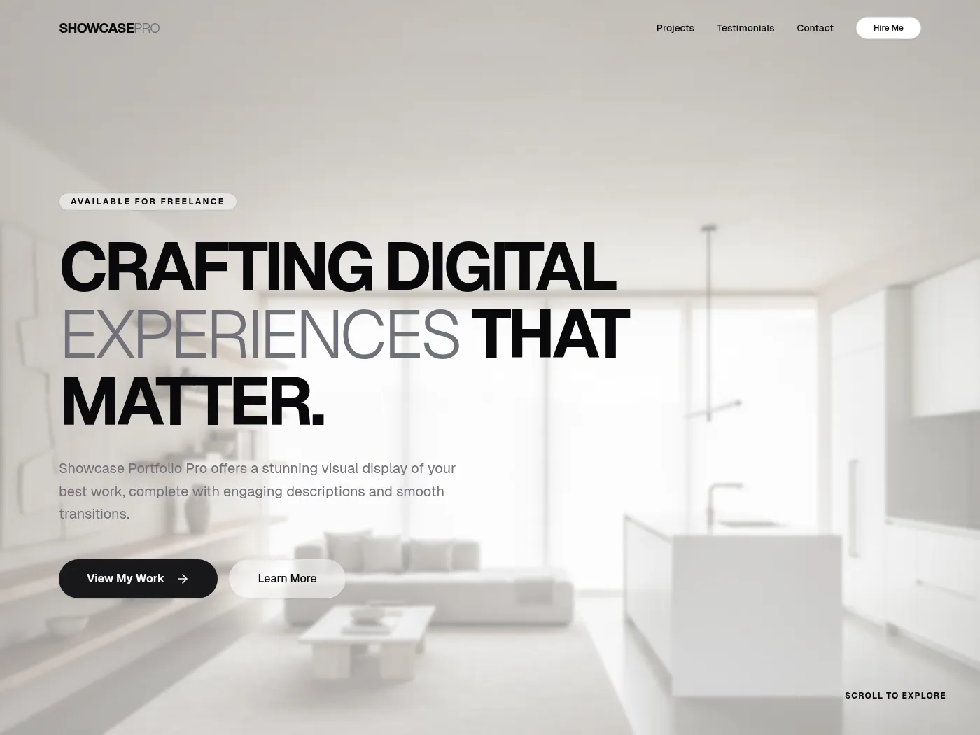 Showcase Portfolio Pro