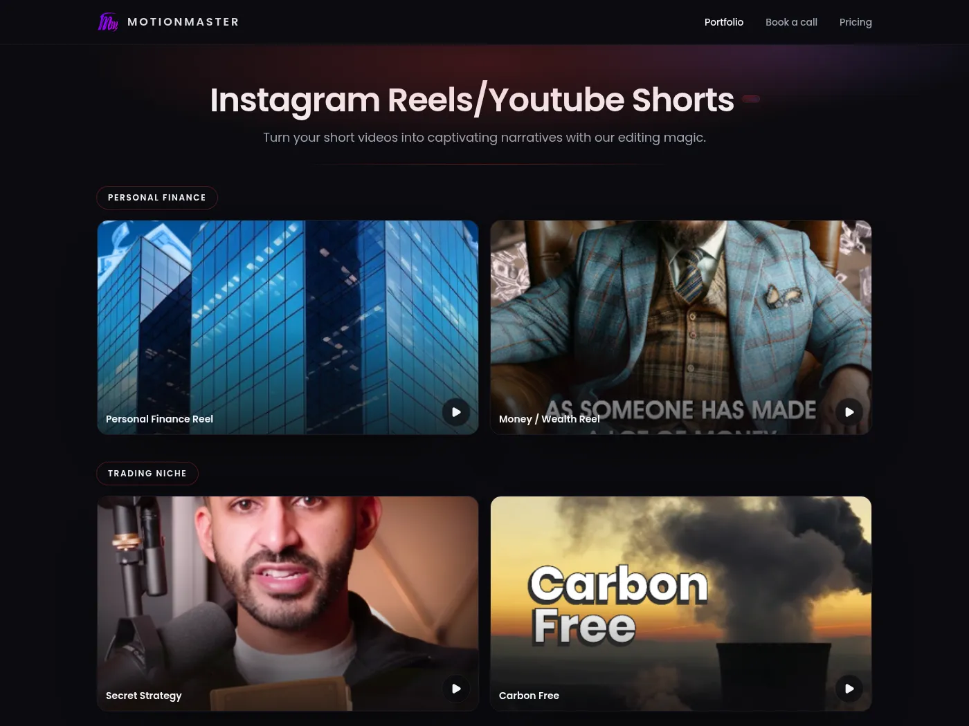 MotionMaster Portfolio
