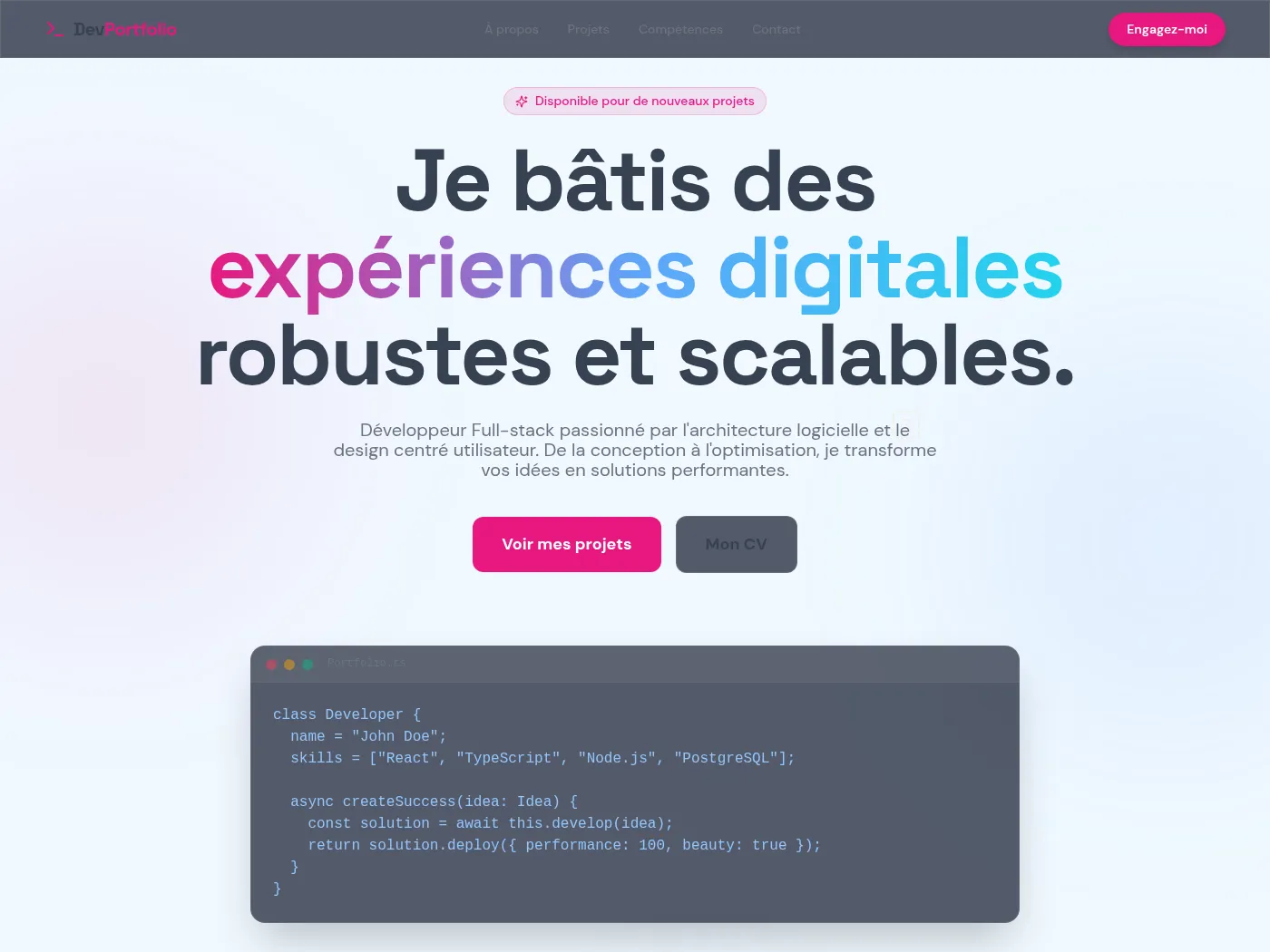 Personal Portfolio Site