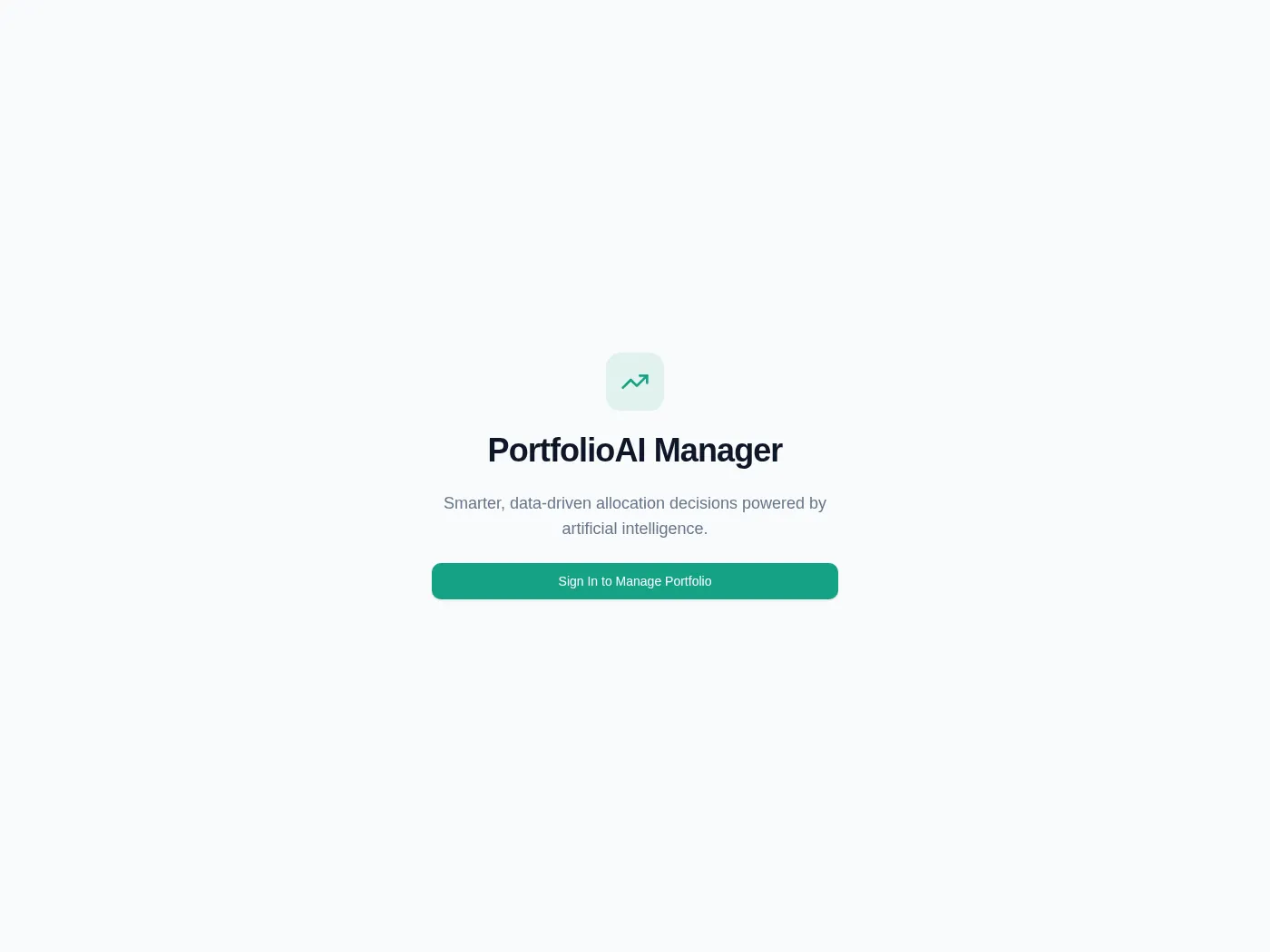 PortfolioAI Manager