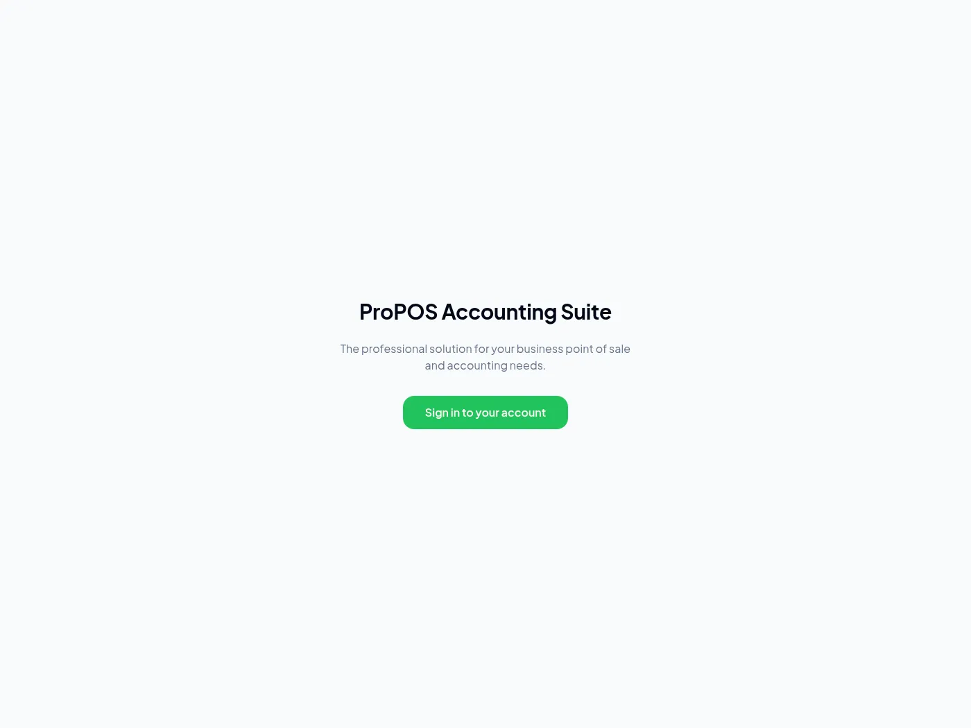 ProPOS Accounting Suite