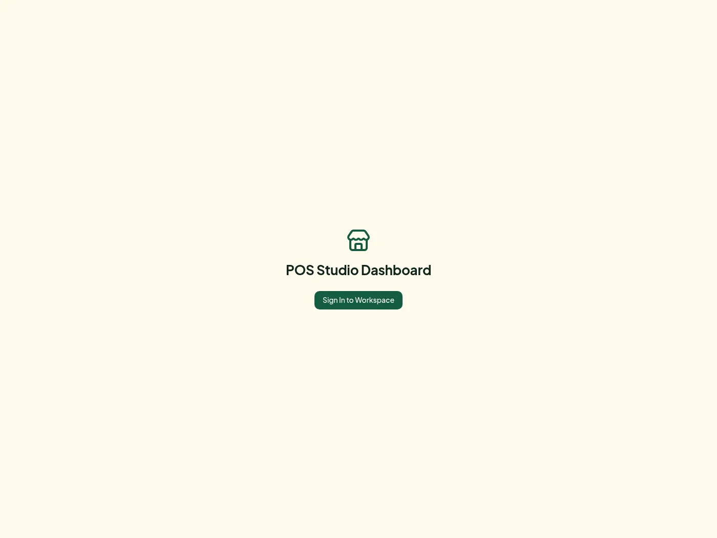 POS Studio Dashboard