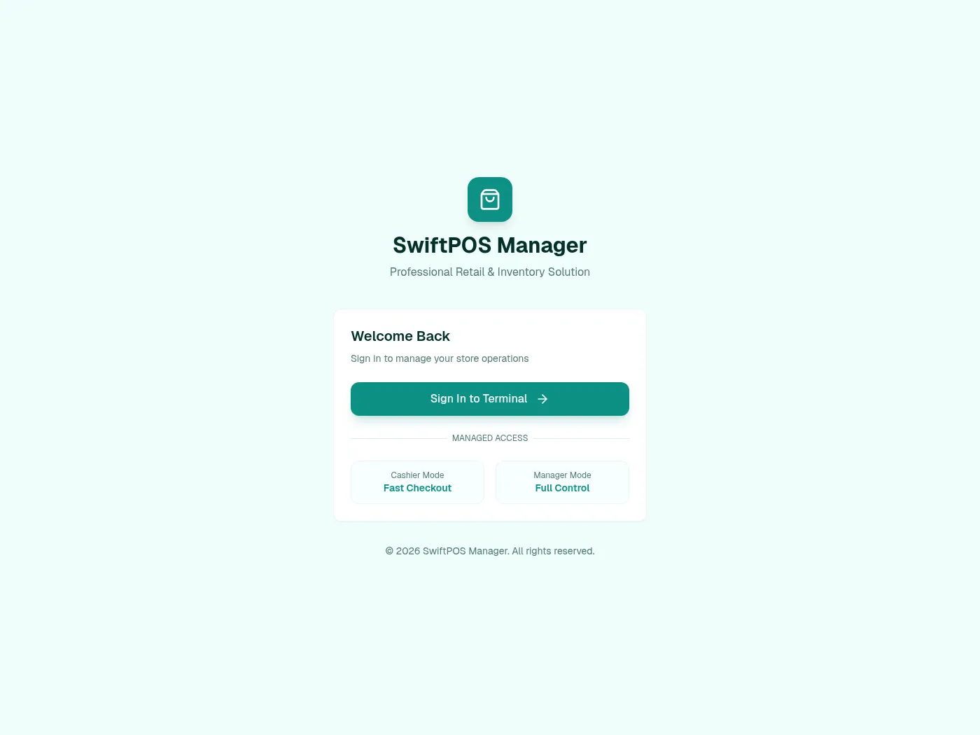 SwiftPOS Manager