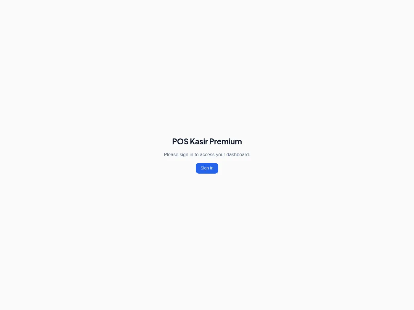 POS Kasir Premium