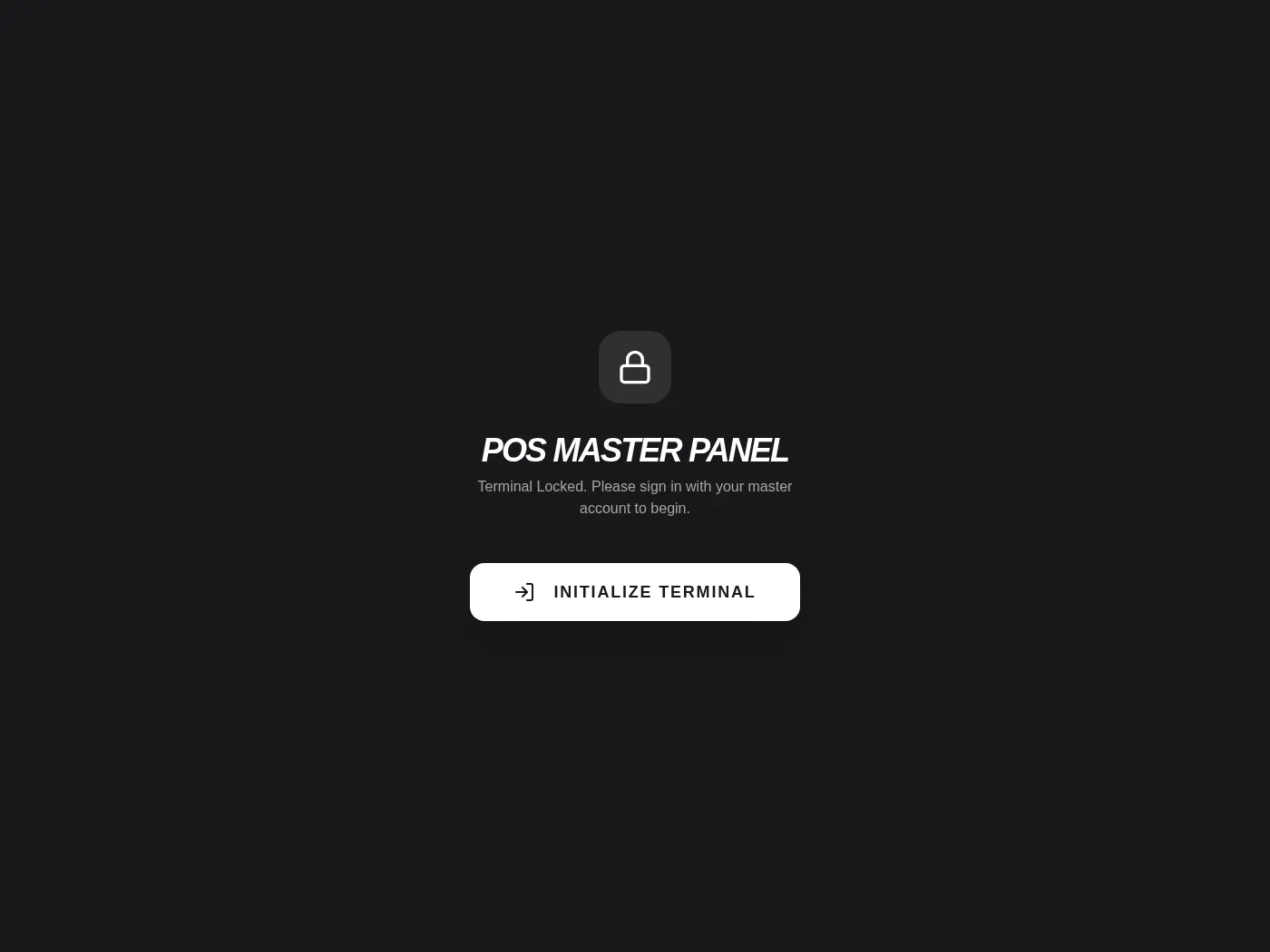 POS KDS Master Panel