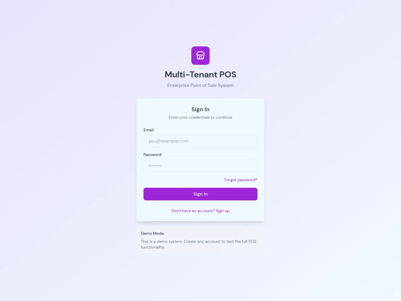 POS Multi-Tenant SaaS Suite