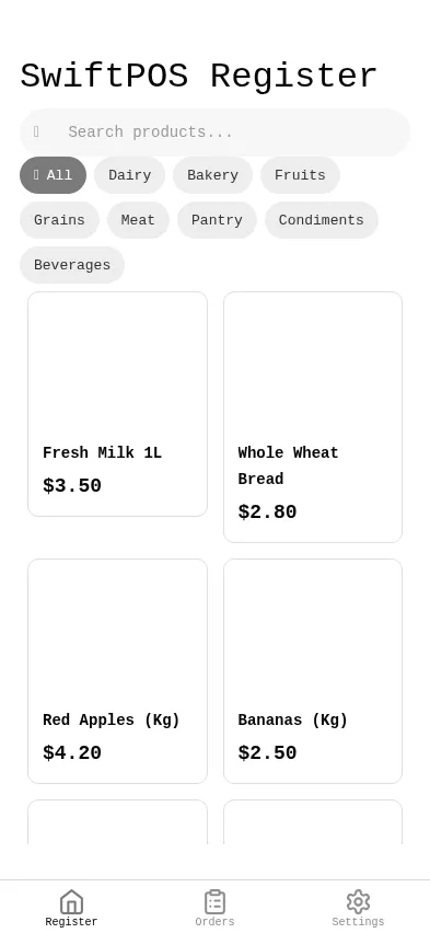SwiftPOS Receipt App