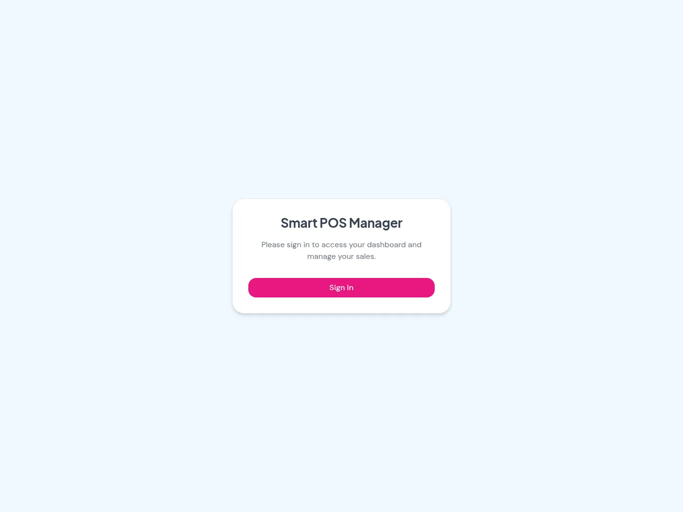 Smart POS Manager