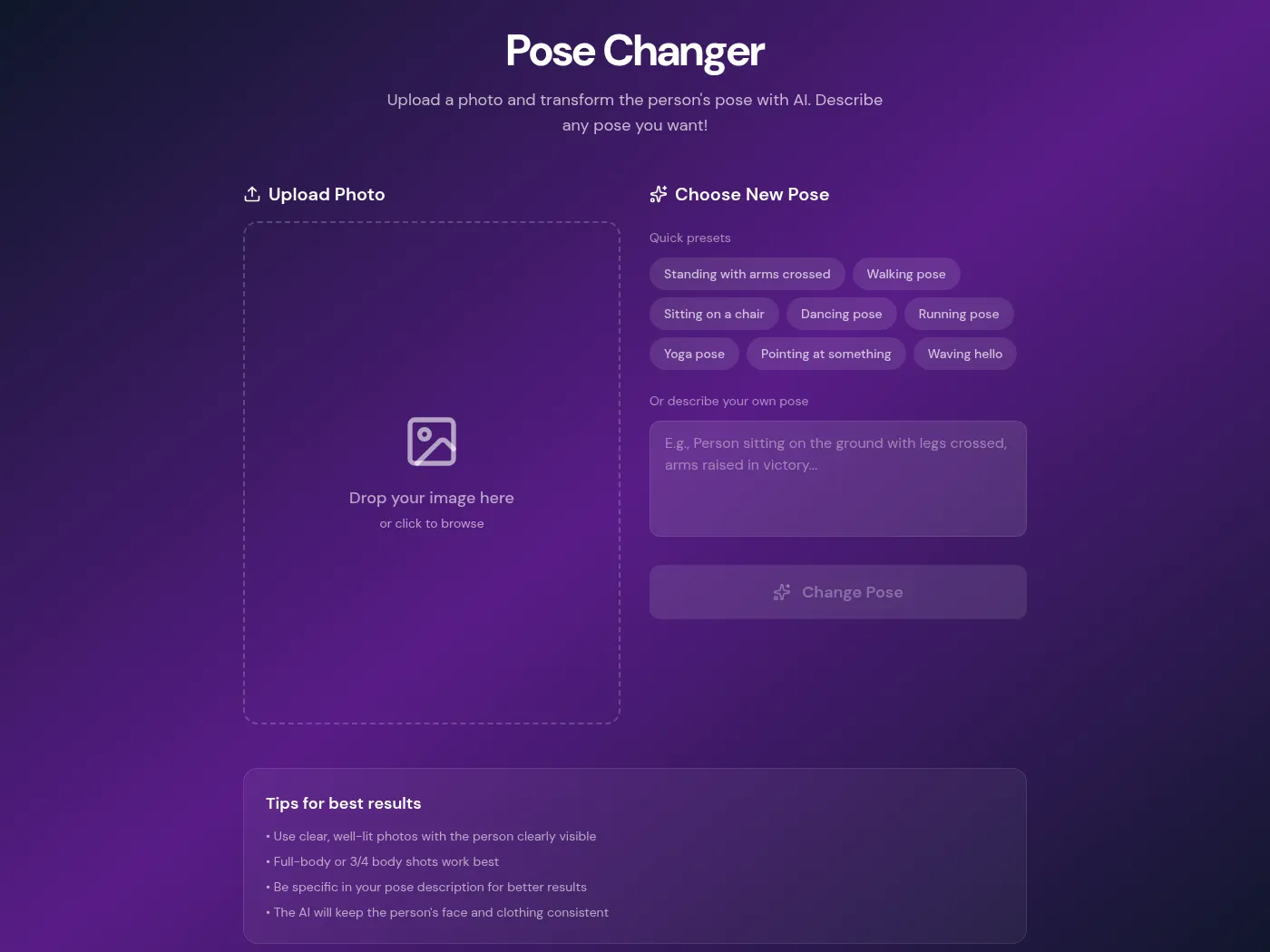 Pose Changer