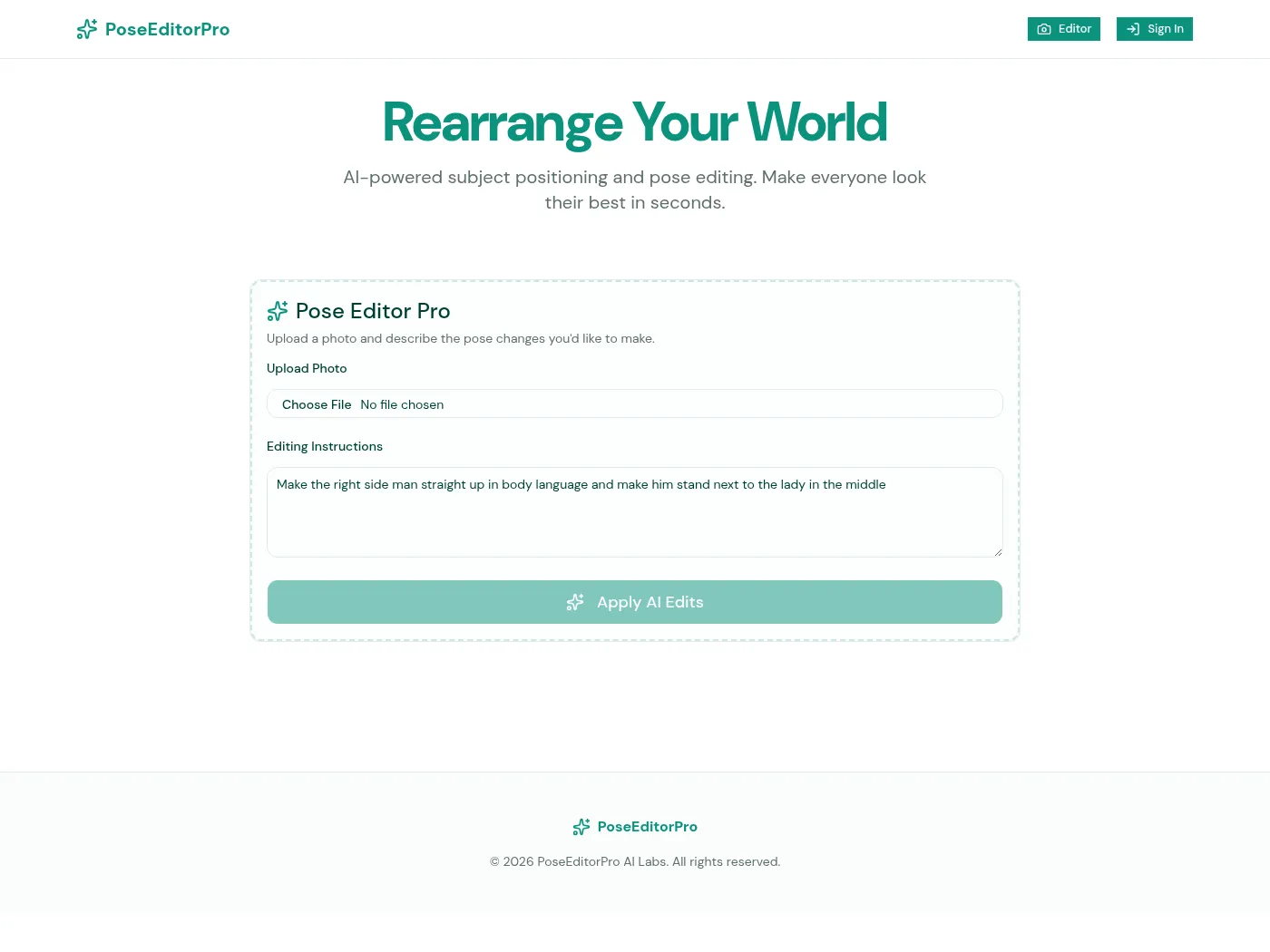 Pose Editor Pro