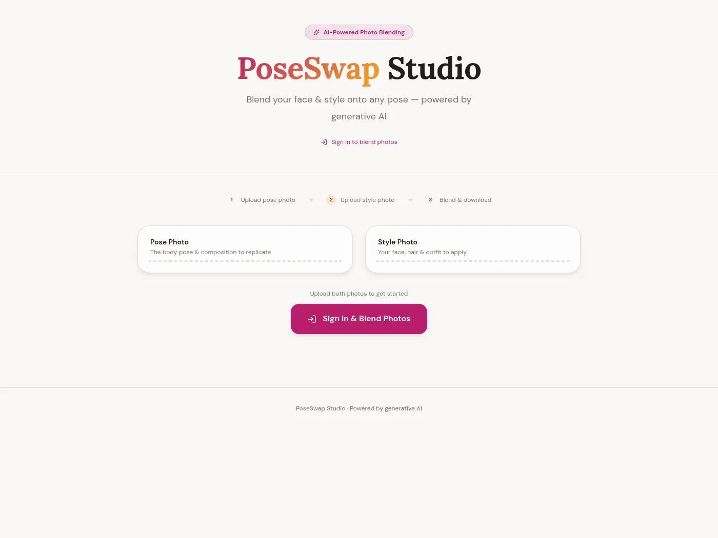 PoseSwap Studio