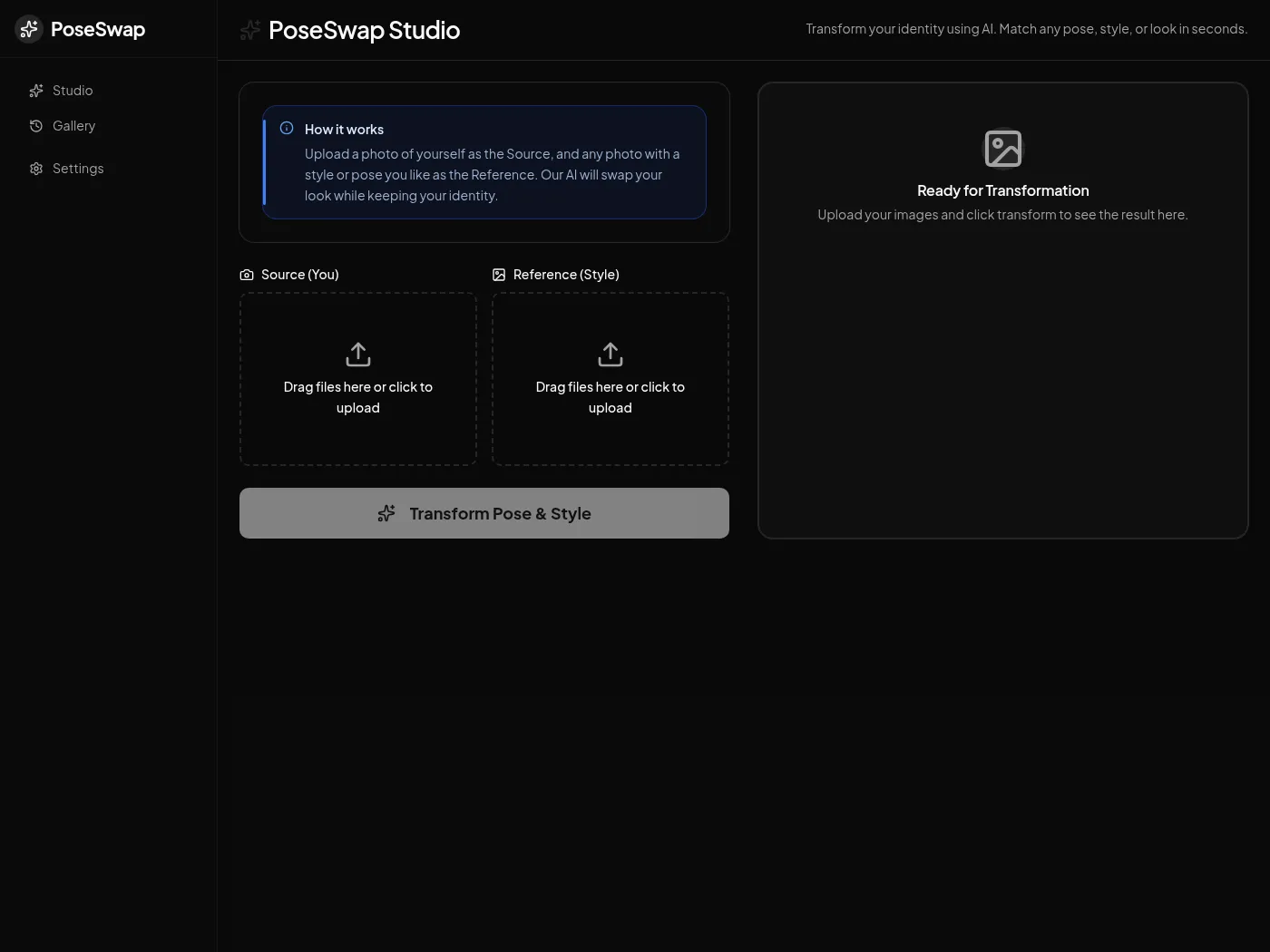 PoseSwap Studio