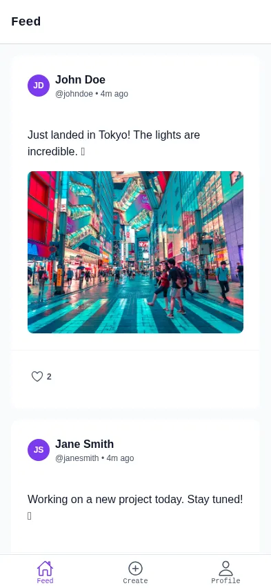 Post Mobile App