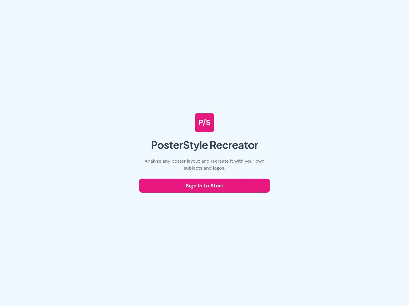 PosterStyle Recreator