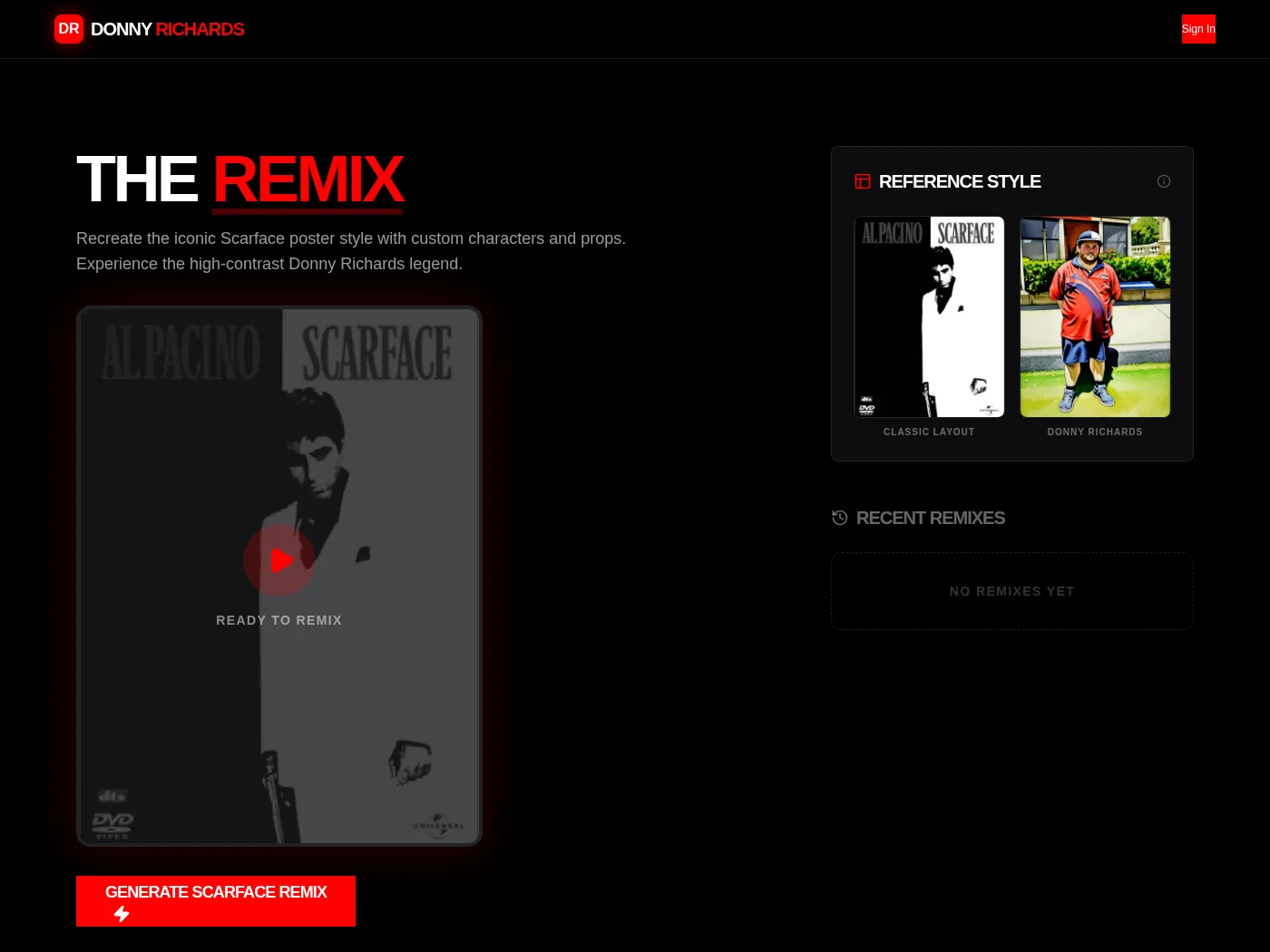 Donny Richards Poster Remix