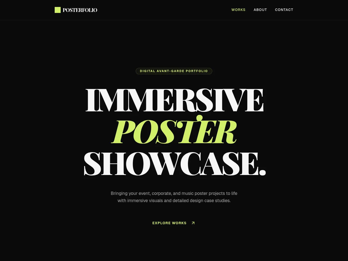 Posterfolio Showcase