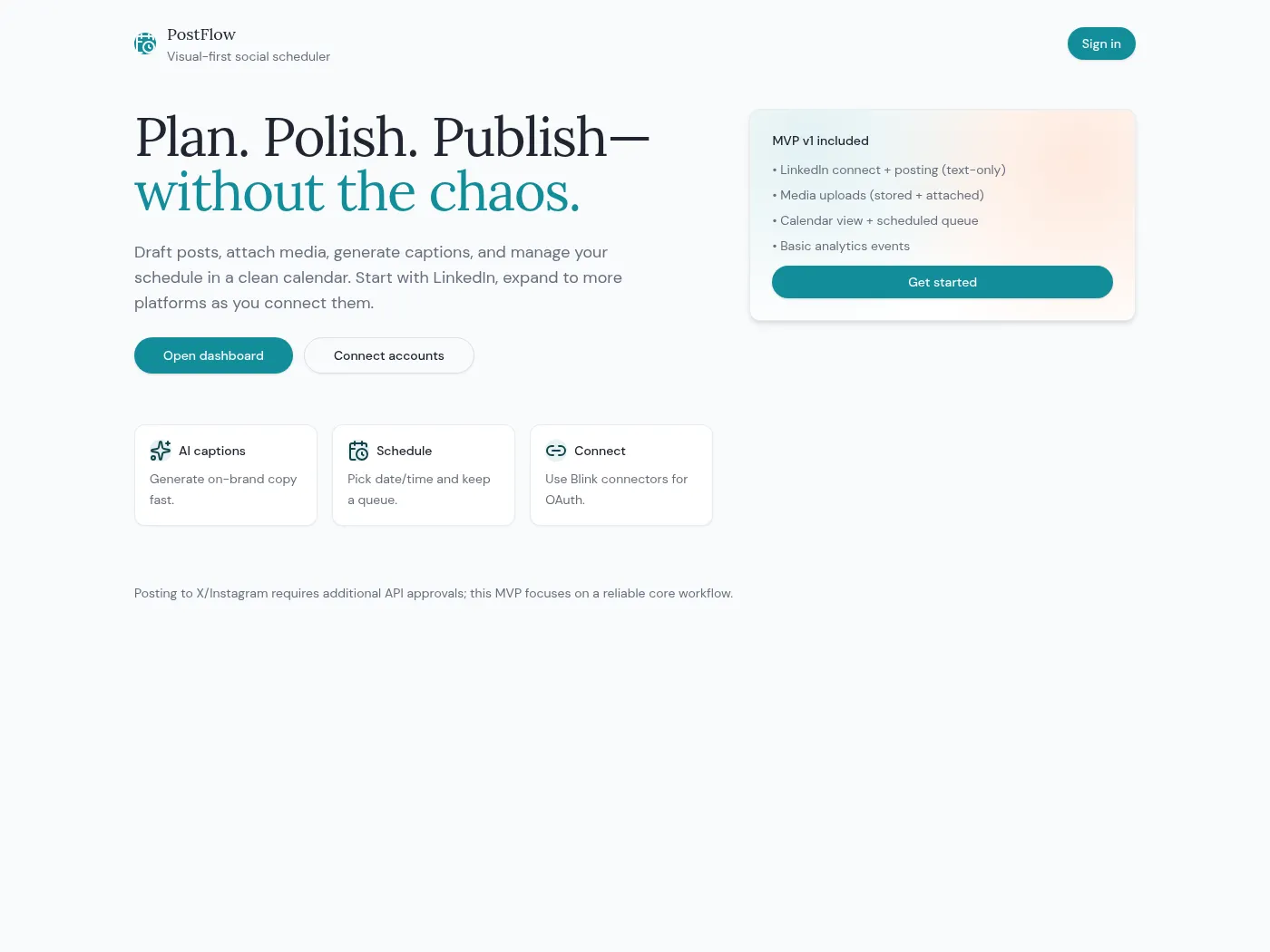 PostFlow Scheduler