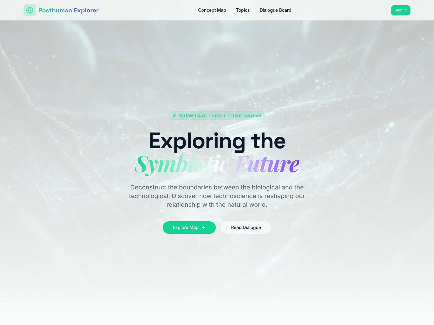 Posthuman Nature Explorer
