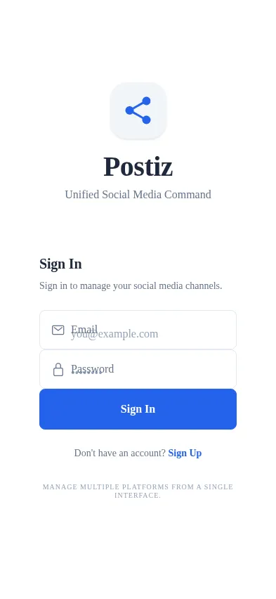 Postiz Social Media App