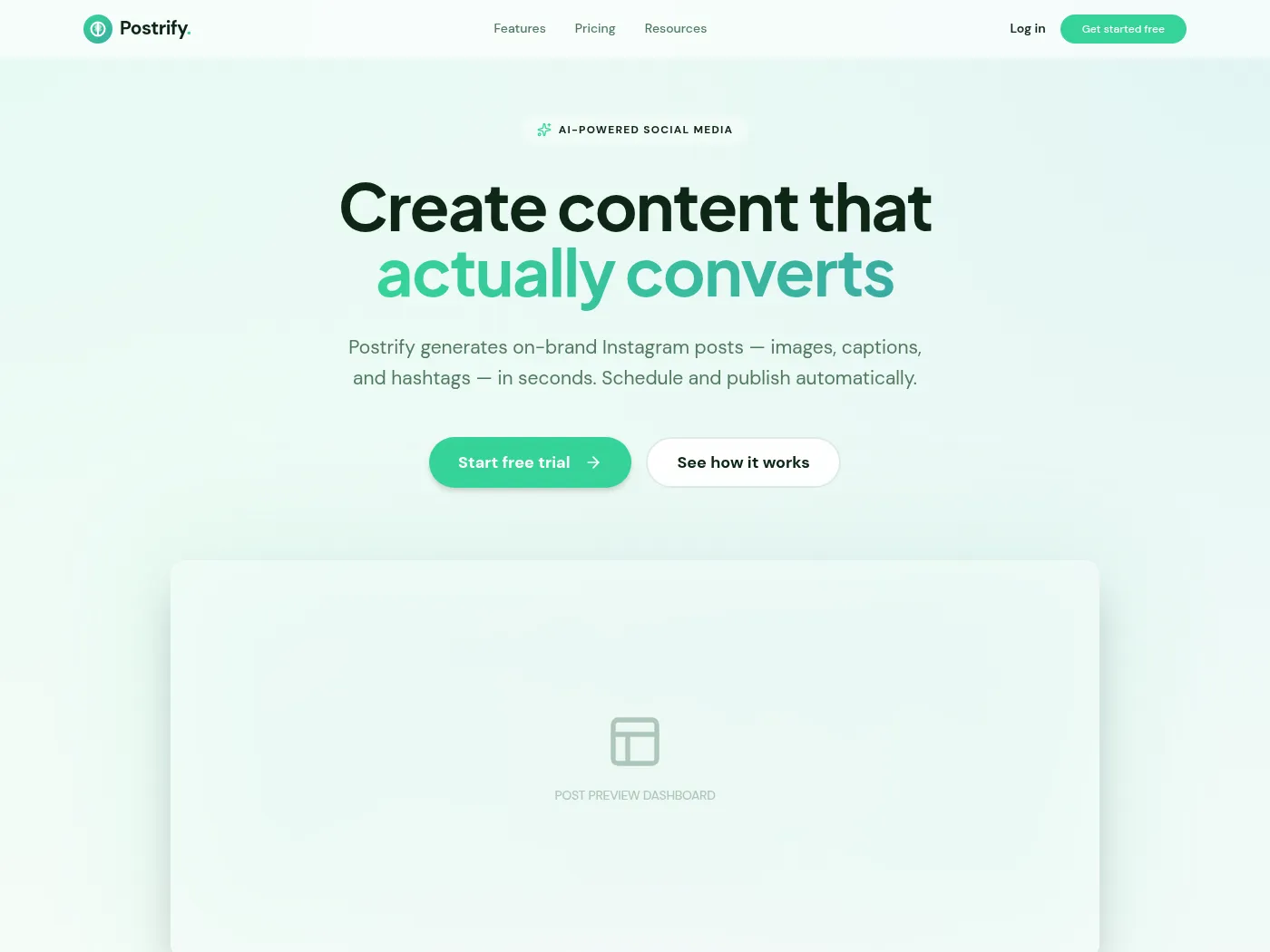 Postrify Logo Design