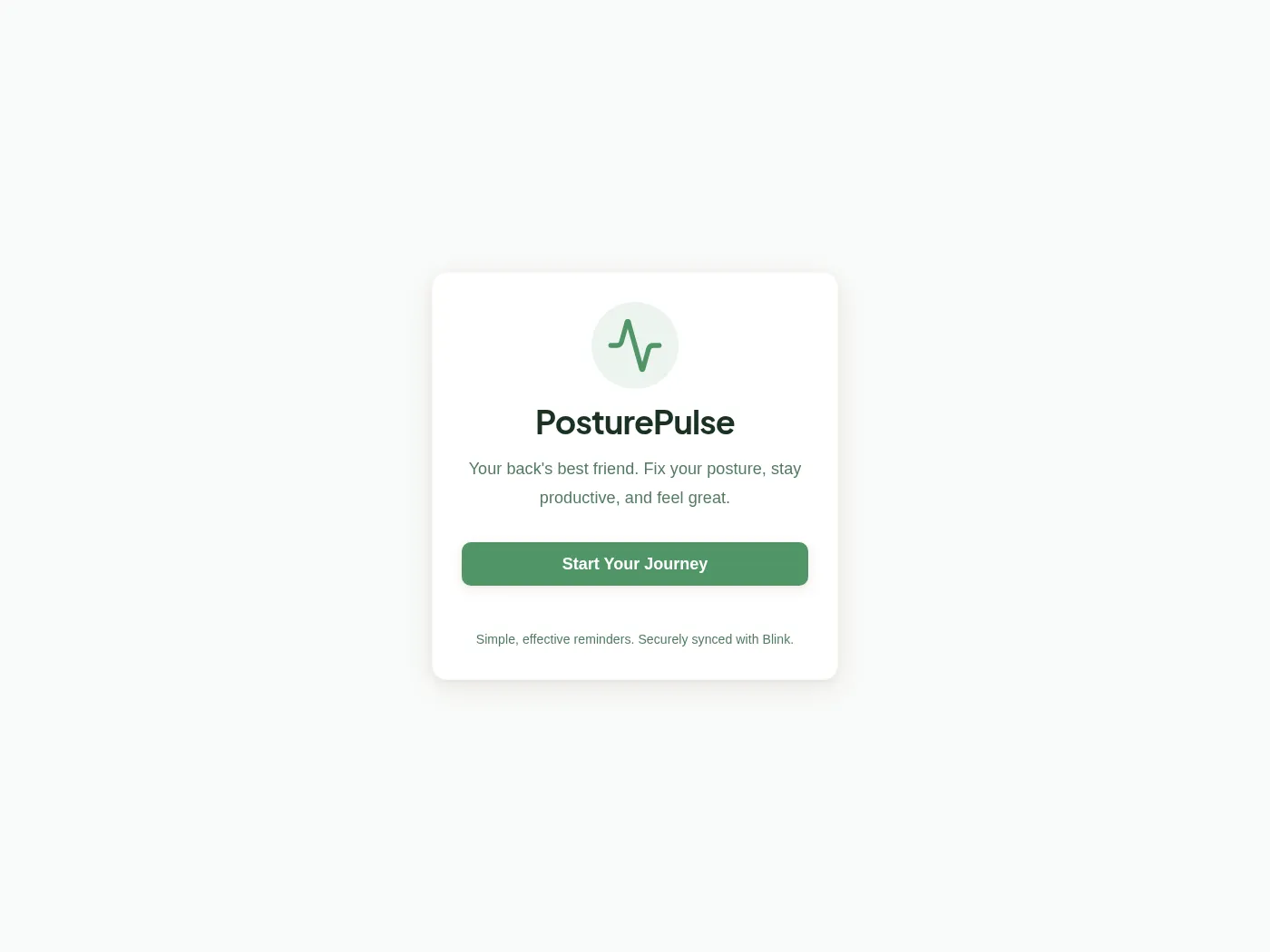 Posture Reminder App