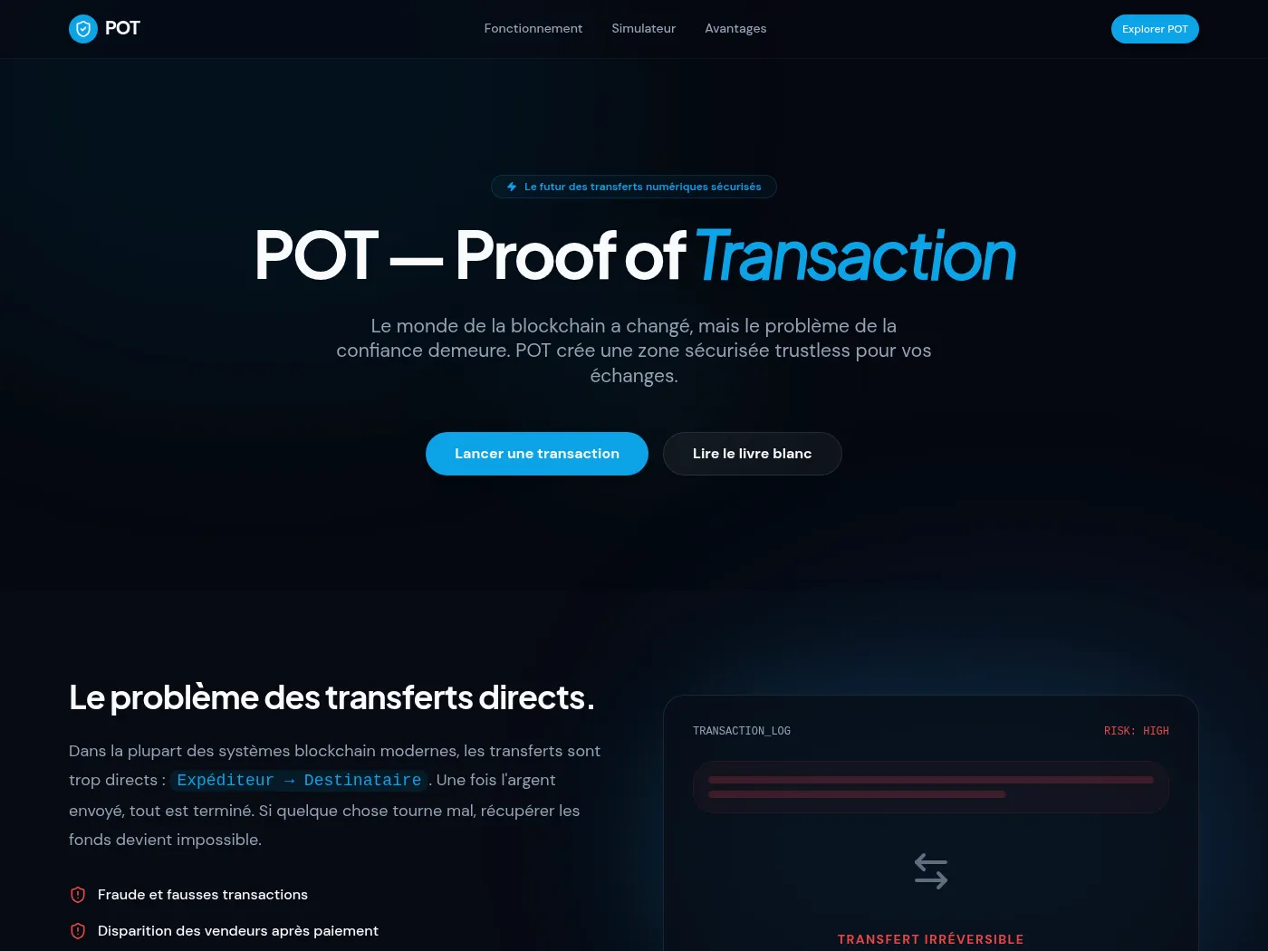 POT — Proof of Transaction