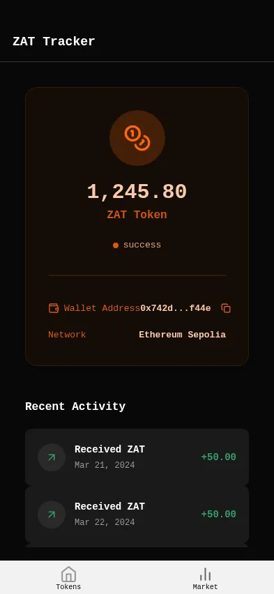 Potato Token Tracker