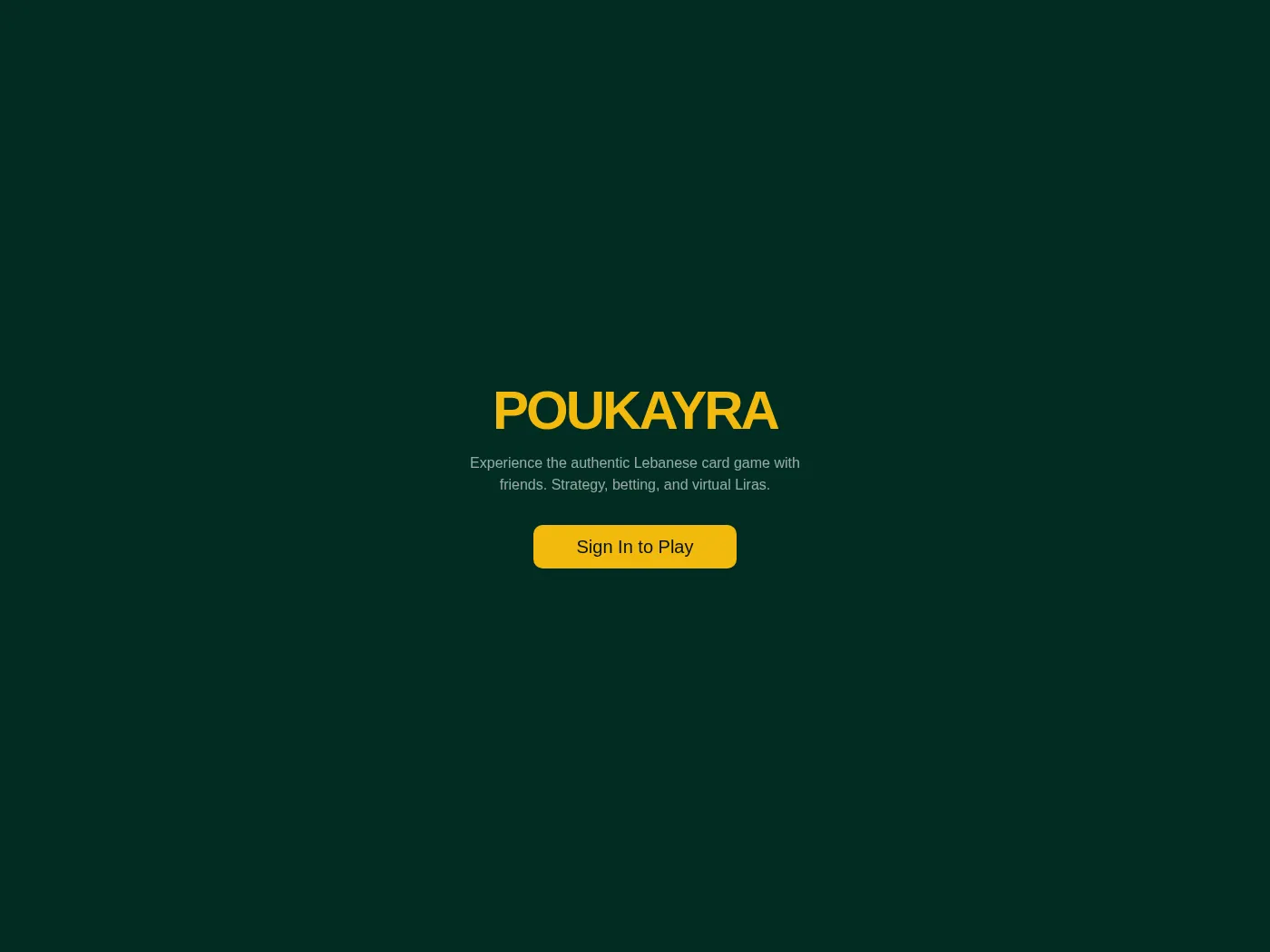 Poukayra Card Game