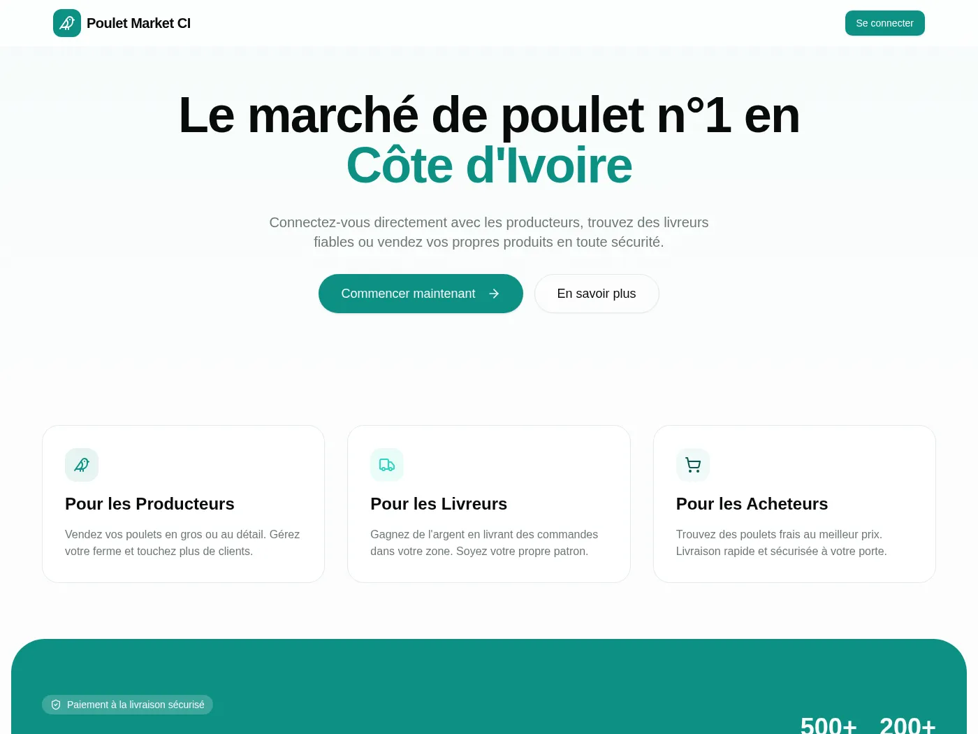 Poulet Marketplace CI