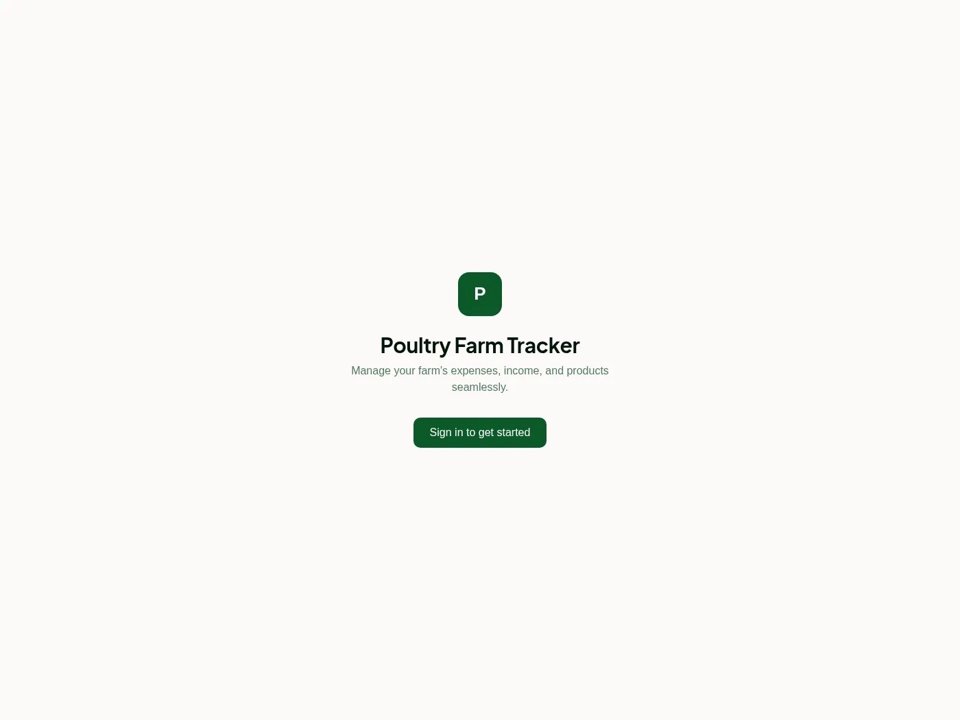 Poultry Farm Tracker