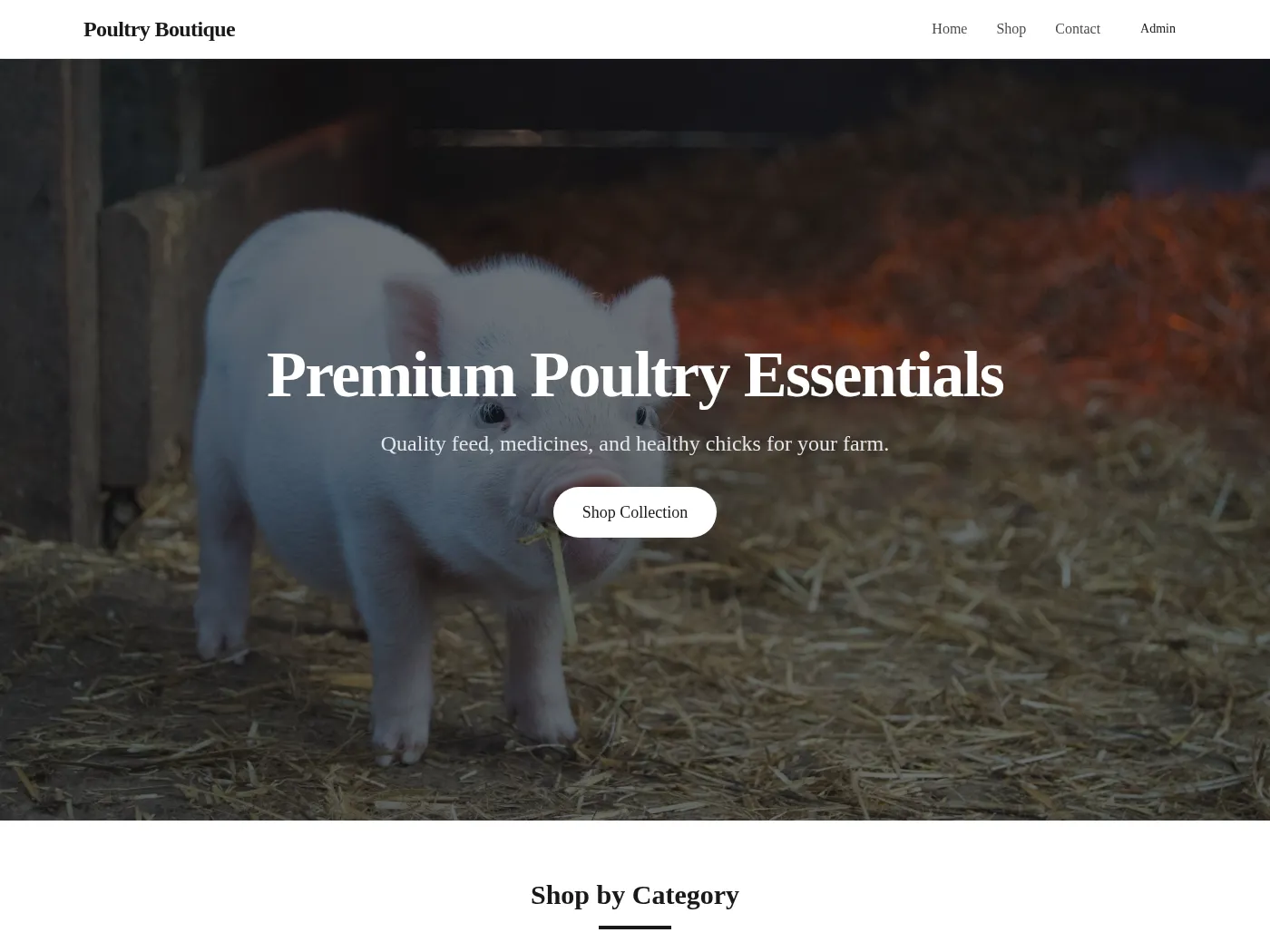 Boutique Poultry Shop