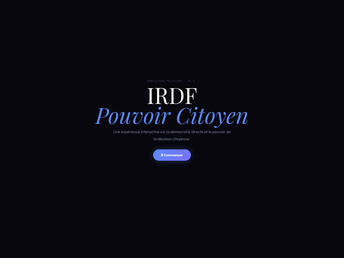 Pouvoir Citoyen Game