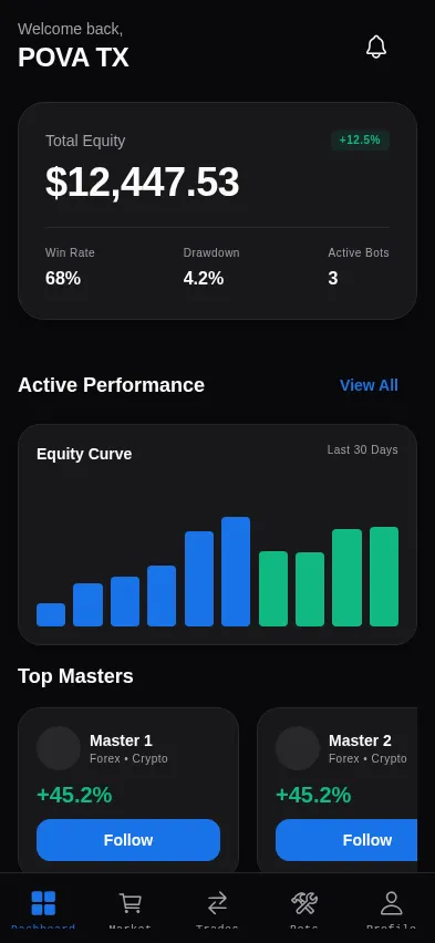 POVA TX Fintech App
