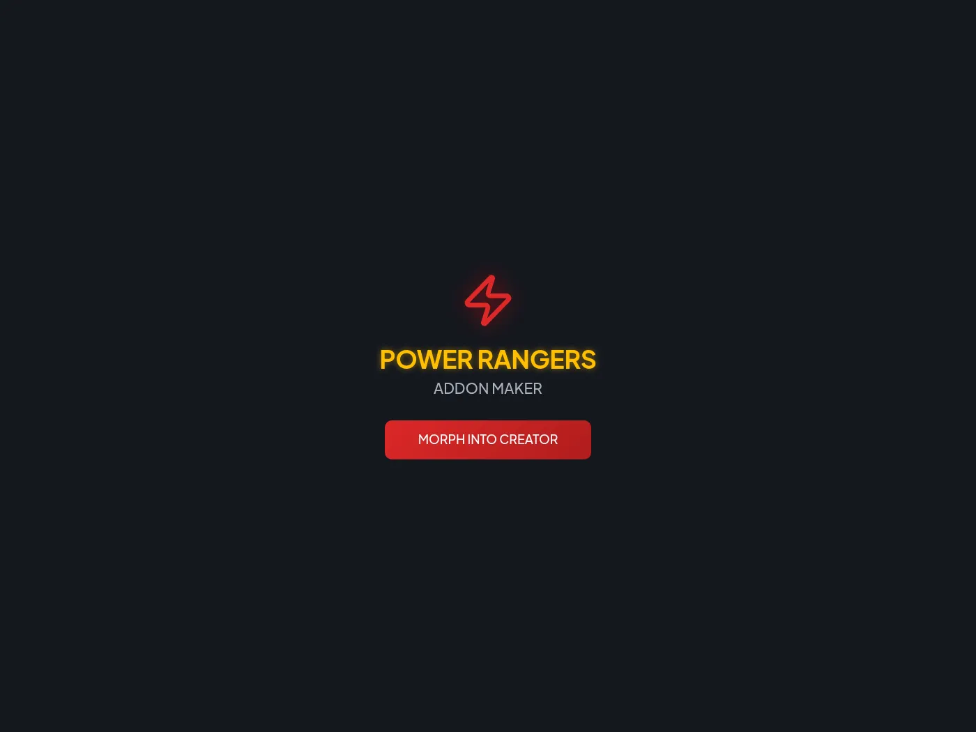 Power Rangers Addon Maker