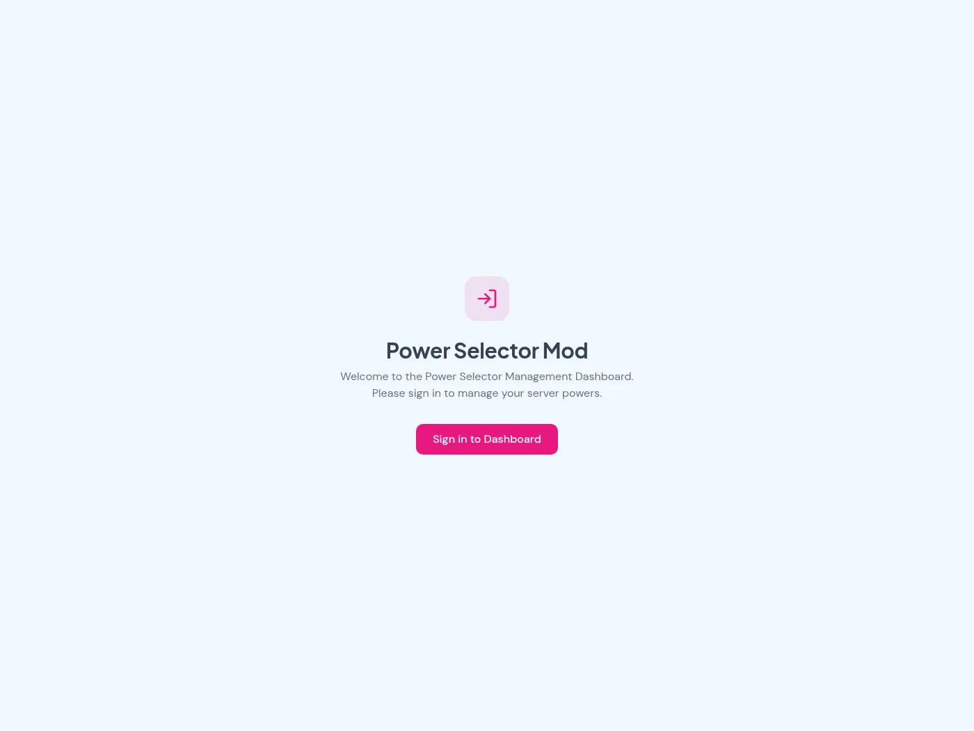 Power Selector Mod