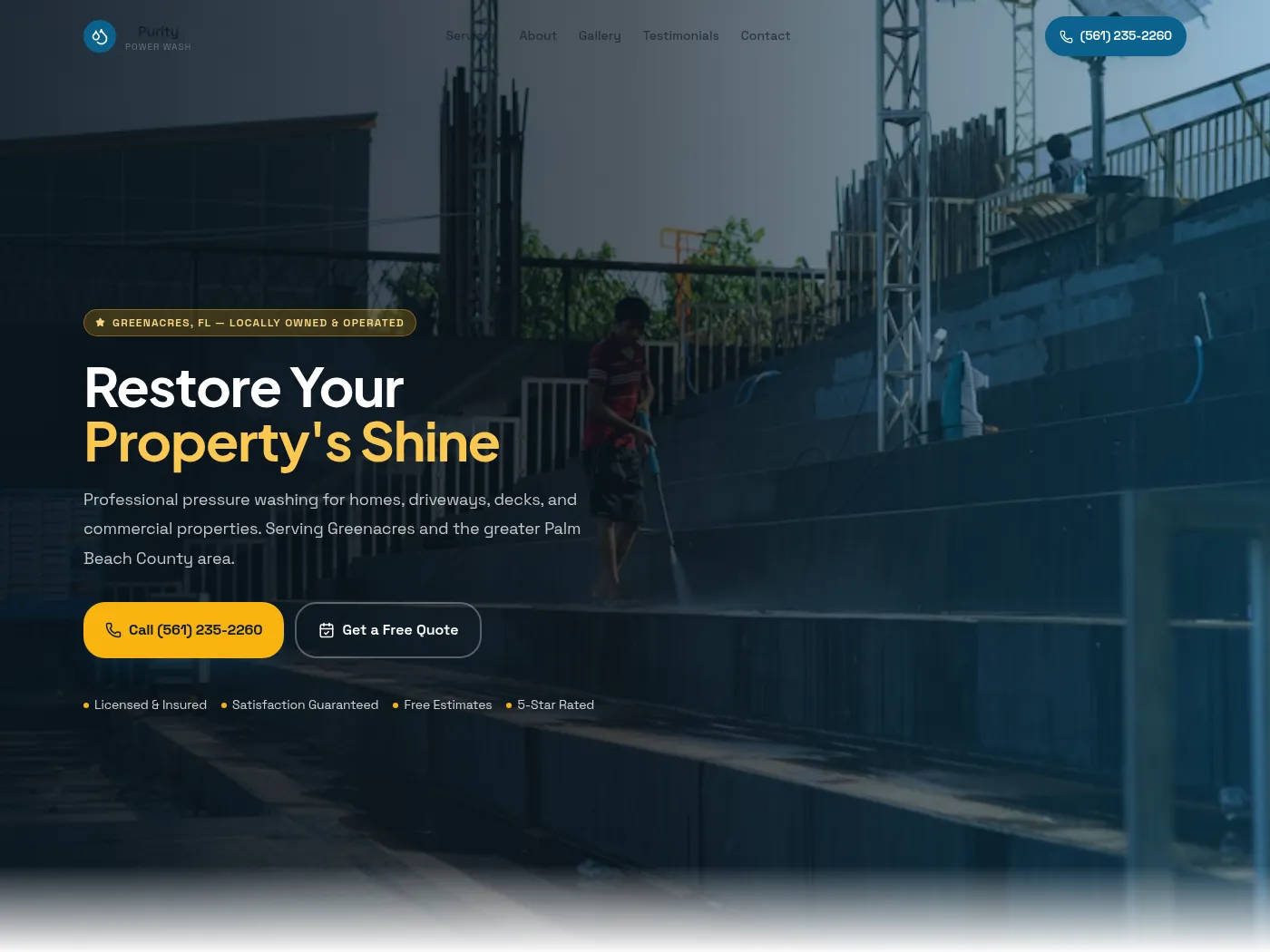 Purity Power Wash Site