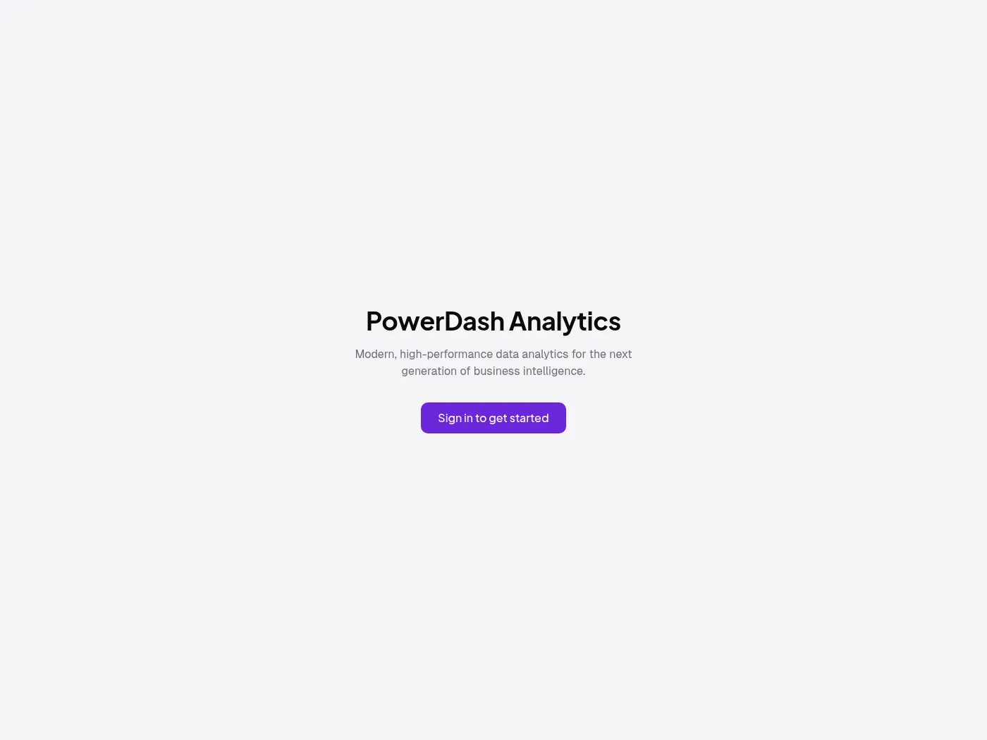 PowerDash Analytics