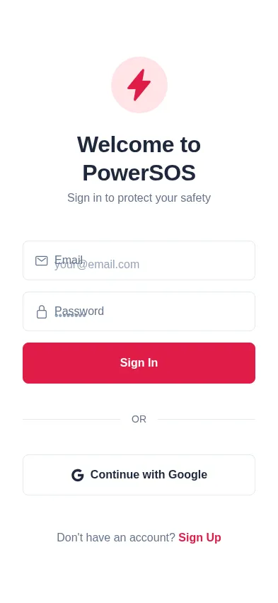 PowerSOS Emergency Alert App