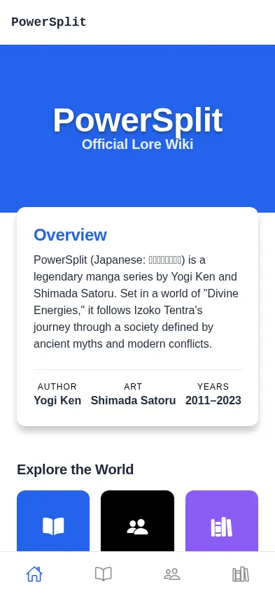 PowerSplit Lore Wiki