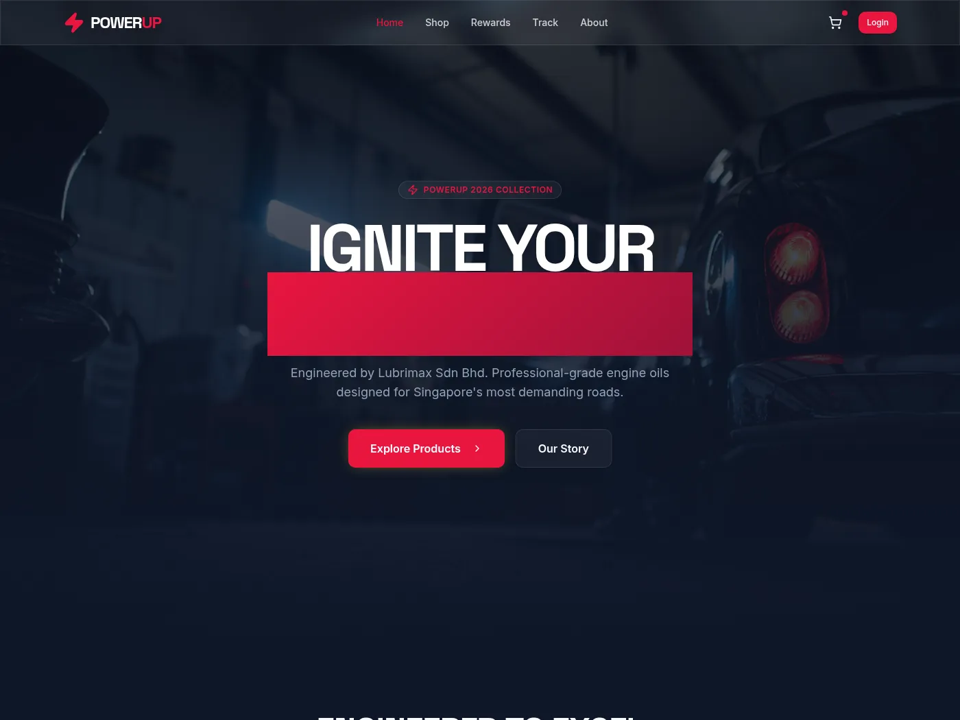 PowerUp Engine Oil Shop