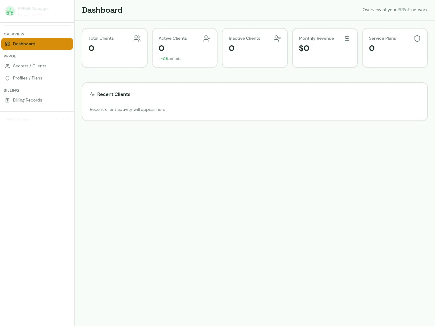 PPPoE Manager Web