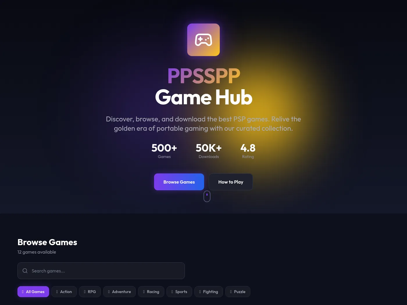 PPSSPP Game Download Hub