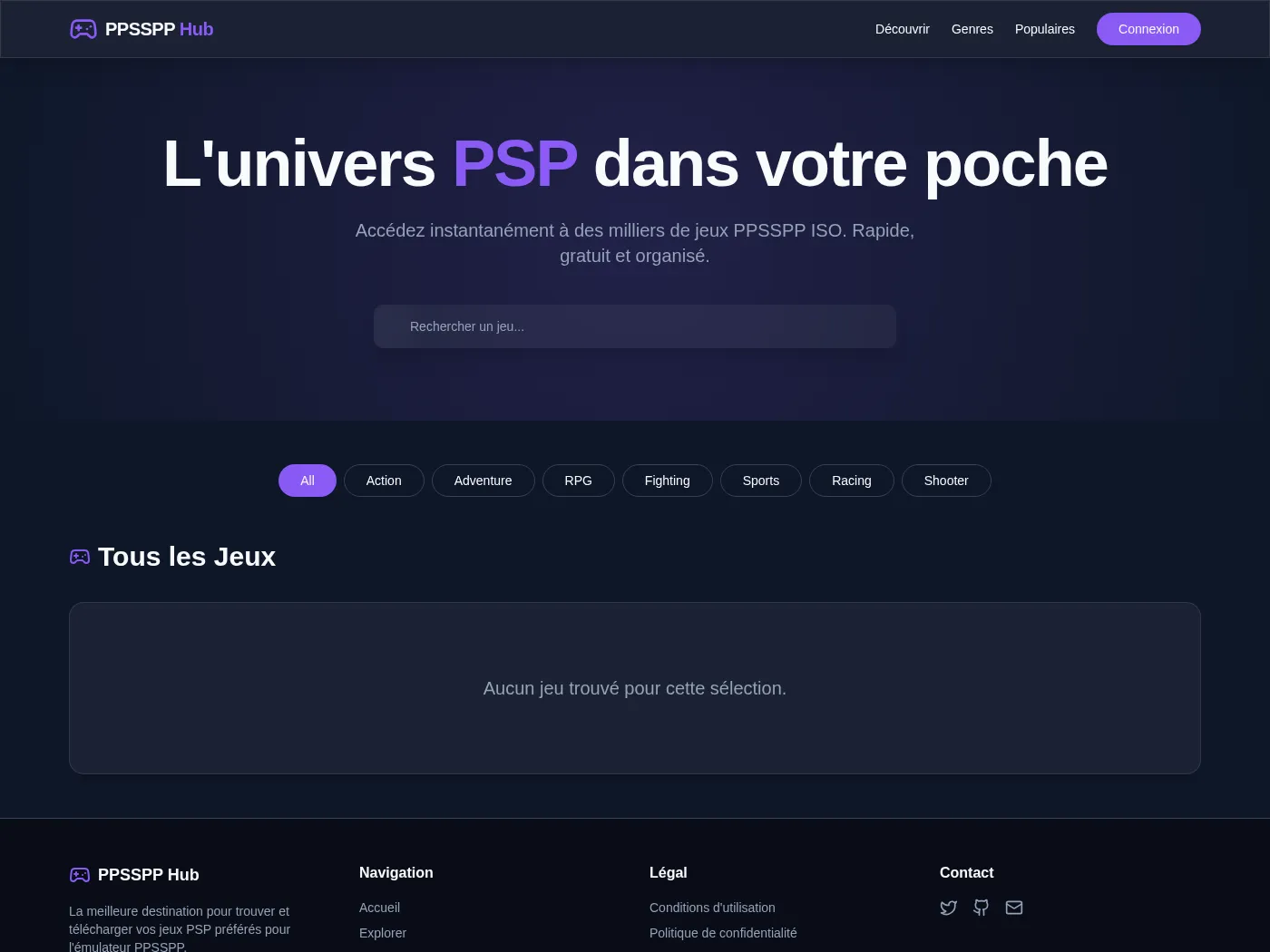 PPSSPP Jeux Hub