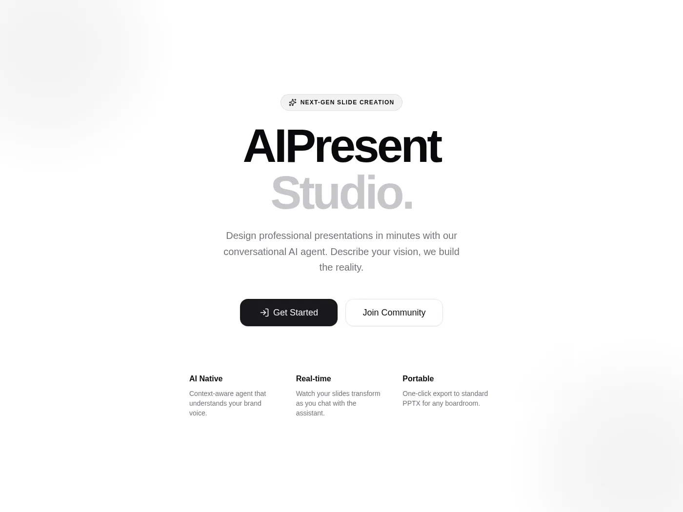 AIPresent Studio