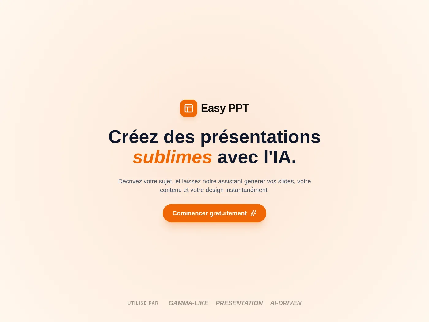 Easy PPT Generator