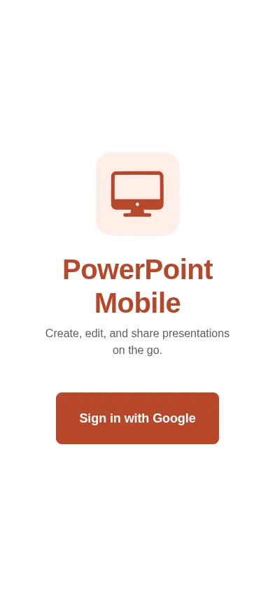 PowerPoint Mobile Clone