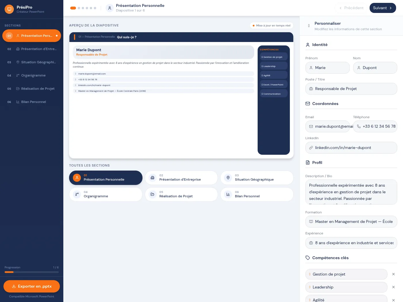 Simple Presentation Builder