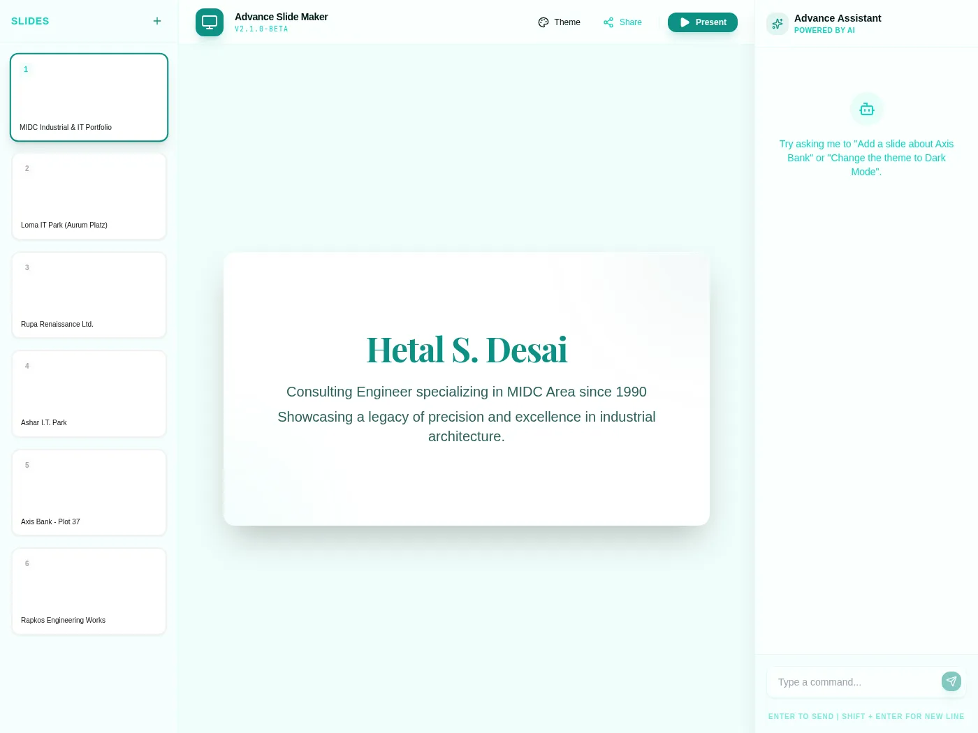 Advance Slide Maker